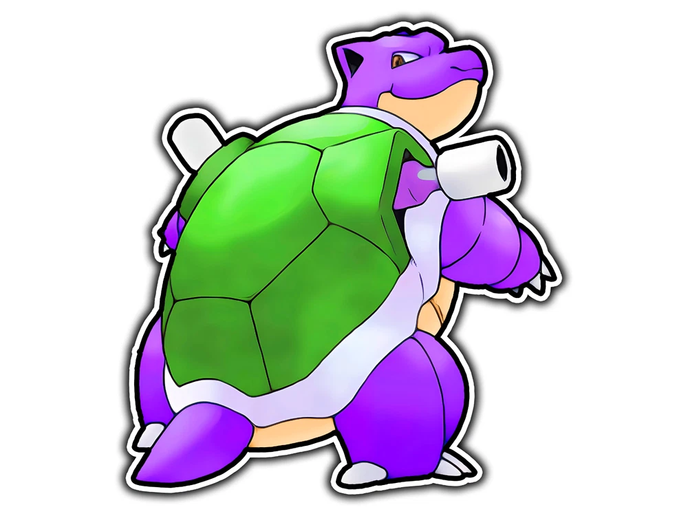 DOPASTICKER Shiny Blastoise Sticker Decal Phone Decal Water Bottle ...