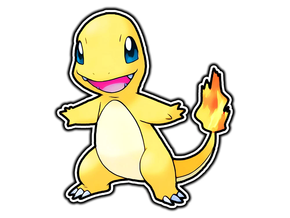 DOPASTICKER Shiny Charmander Sticker Decal Phone Decal Water Bottle ...