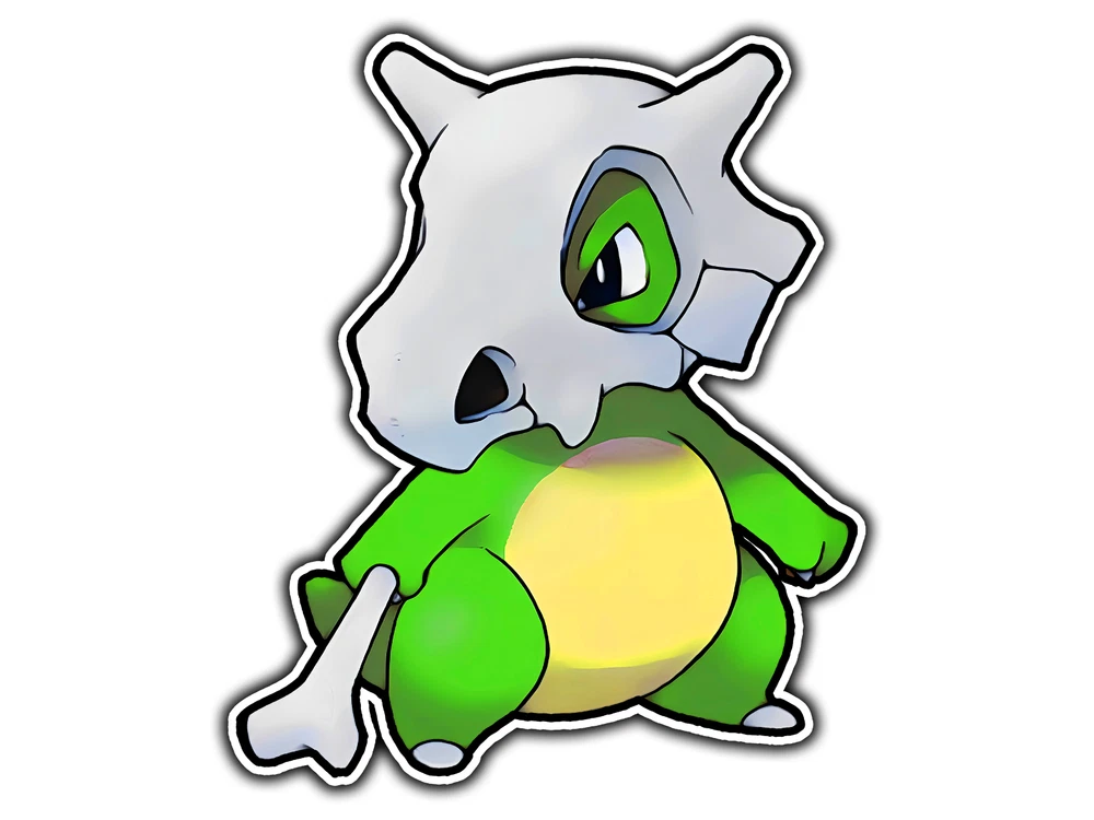 DOPASTICKER Shiny Cubone Sticker Decal Phone Decal Water Bottle ...