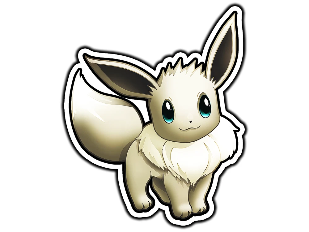 DOPASTICKER Shiny Eevee Sticker Decal Phone Decal Water Bottle Stickers ...