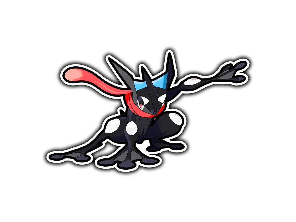 DOPASTICKER Shiny Greninja Sticker Decal Phone Decal Water Bottle ...