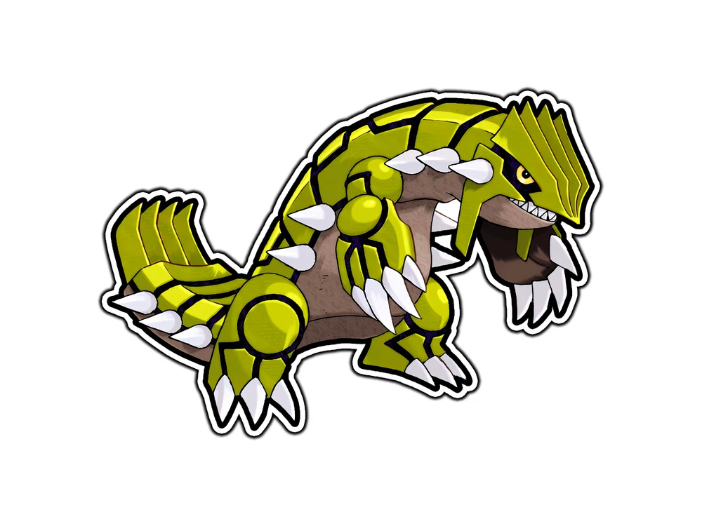 DOPASTICKER Shiny Groudon Sticker Decal Phone Decal Water Bottle ...