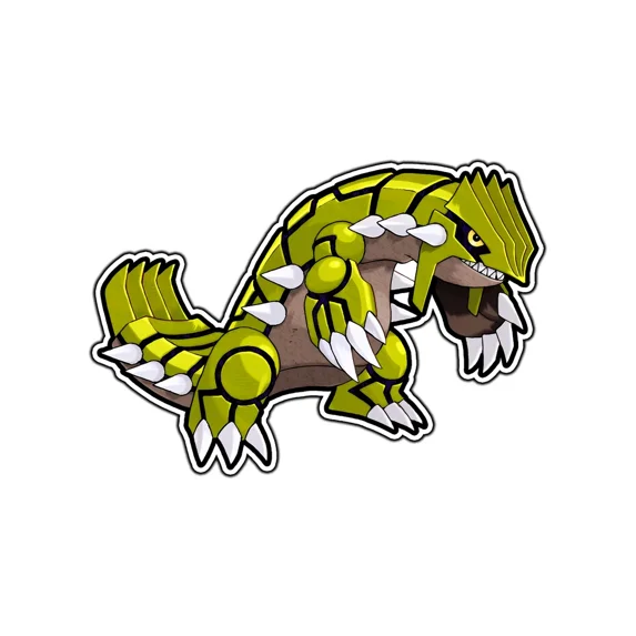 DOPASTICKER Shiny Groudon Sticker Decal Phone Decal Water Bottle ...