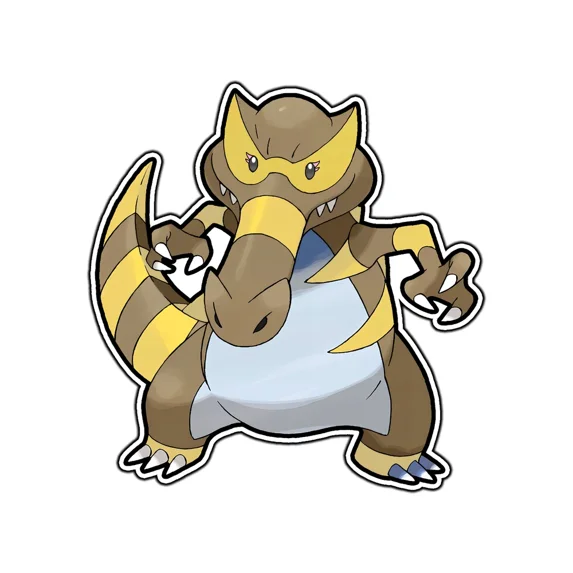 DOPASTICKER Shiny Krookodile Sticker Decal Phone Decal Water Bottle ...