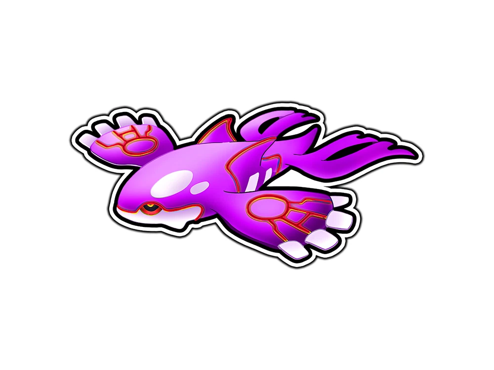 DOPASTICKER Shiny Kyogre Sticker Decal Phone Decal Water Bottle ...