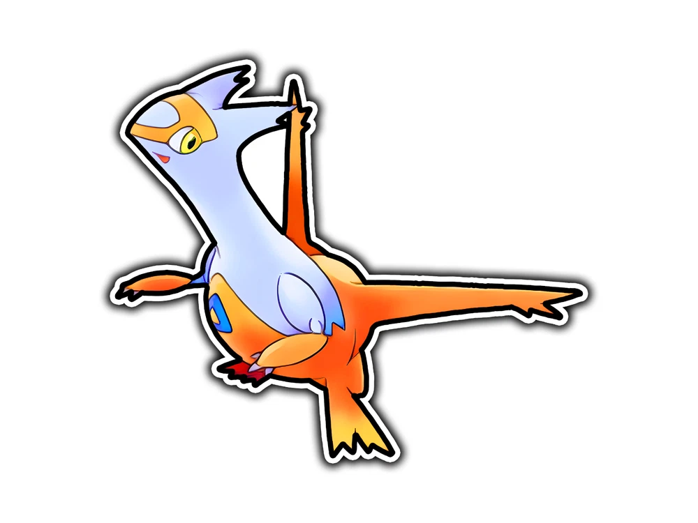 DOPASTICKER Shiny Latios Sticker Decal Phone Decal Water Bottle ...
