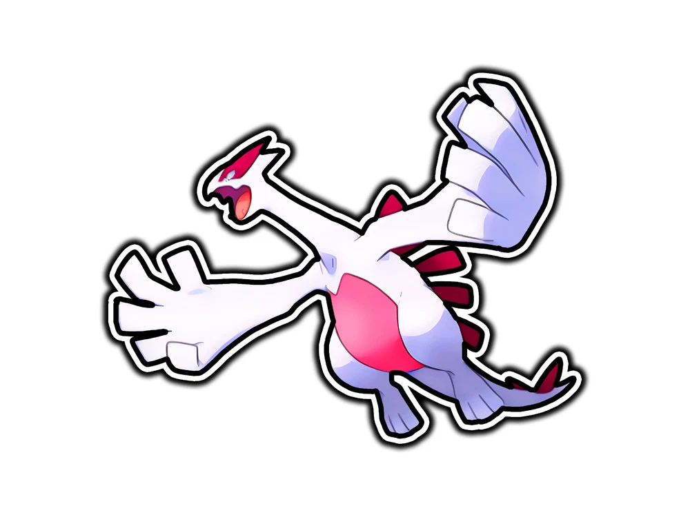 DOPASTICKER Shiny Lugia Sticker Decal Phone Decal Water Bottle Stickers ...