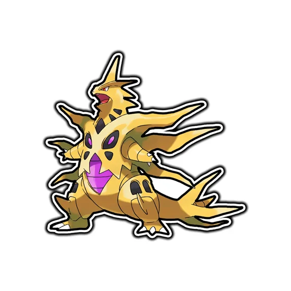 DOPASTICKER Shiny Mega Tyranitar Sticker Decal Phone Decal Water Bottle ...