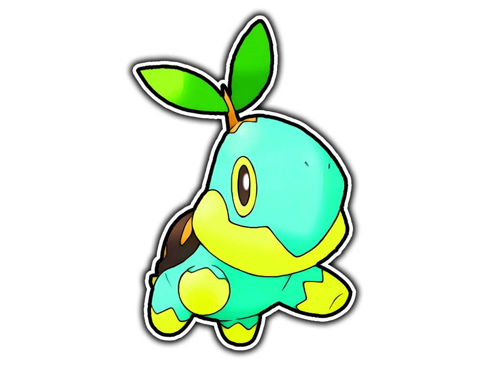 DOPASTICKER Shiny Turtwig Sticker Decal Phone Decal Water Bottle ...