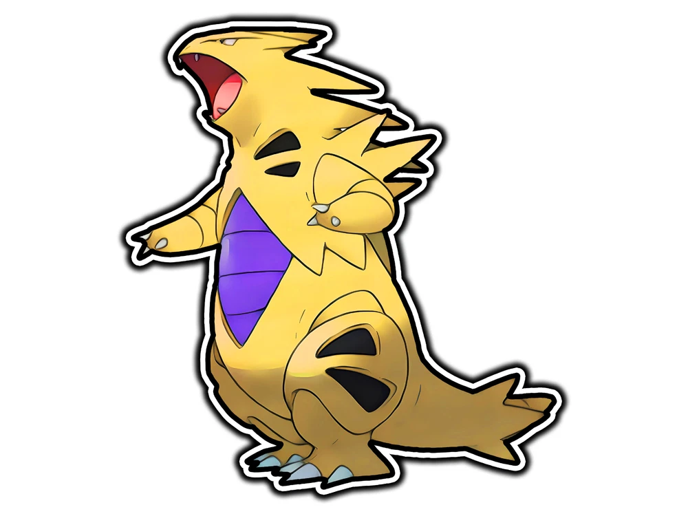 DOPASTICKER Shiny Tyranitar Sticker Decal Phone Decal Water Bottle ...