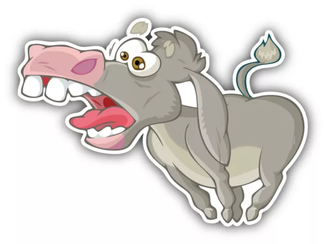 DOPASTICKER Shocked Donkey Sticker Decal Phone Decal Water Bottle ...