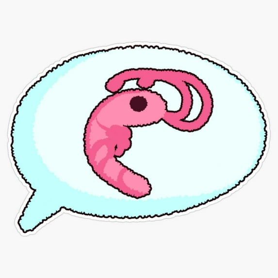 DOPASTICKER Shrimp Sticker, Phone Sticker Water Bottle Sticker Car ...