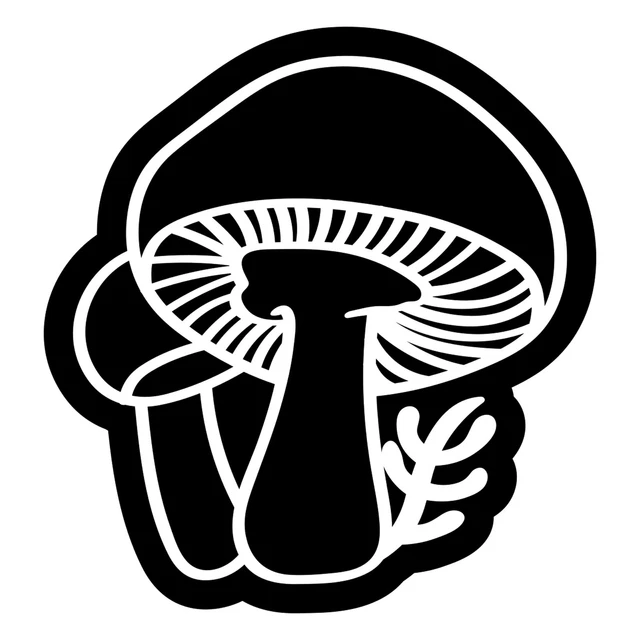 DOPASTICKER Shroom Sticker Psychedelicï Black Trippyï Mushroomï Peaceï ...