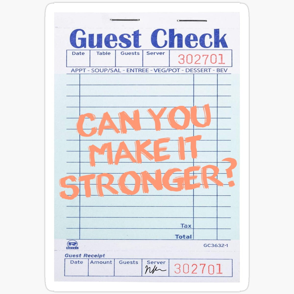 DOPASTICKER Don'T Be Shy- Guest Check Sticker Birthday Gifts ...