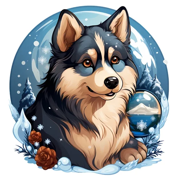 DOPASTICKER Siberian Husky Dog Car Sticker Phone Sticker, Latop Sticker ...