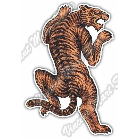 DOPASTICKER Siberian Tiger Cat Wild Life Animal Car Sticker Decal Phone ...