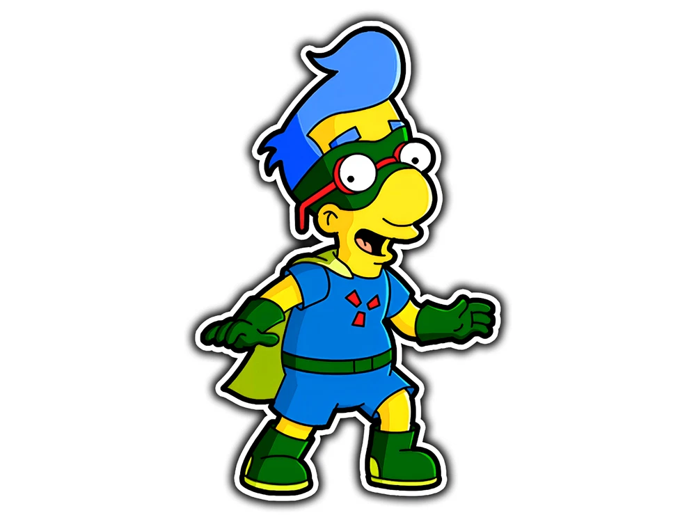 DOPASTICKER Sidekick Milhouse Sticker Decal Phone Decal Water Bottle ...