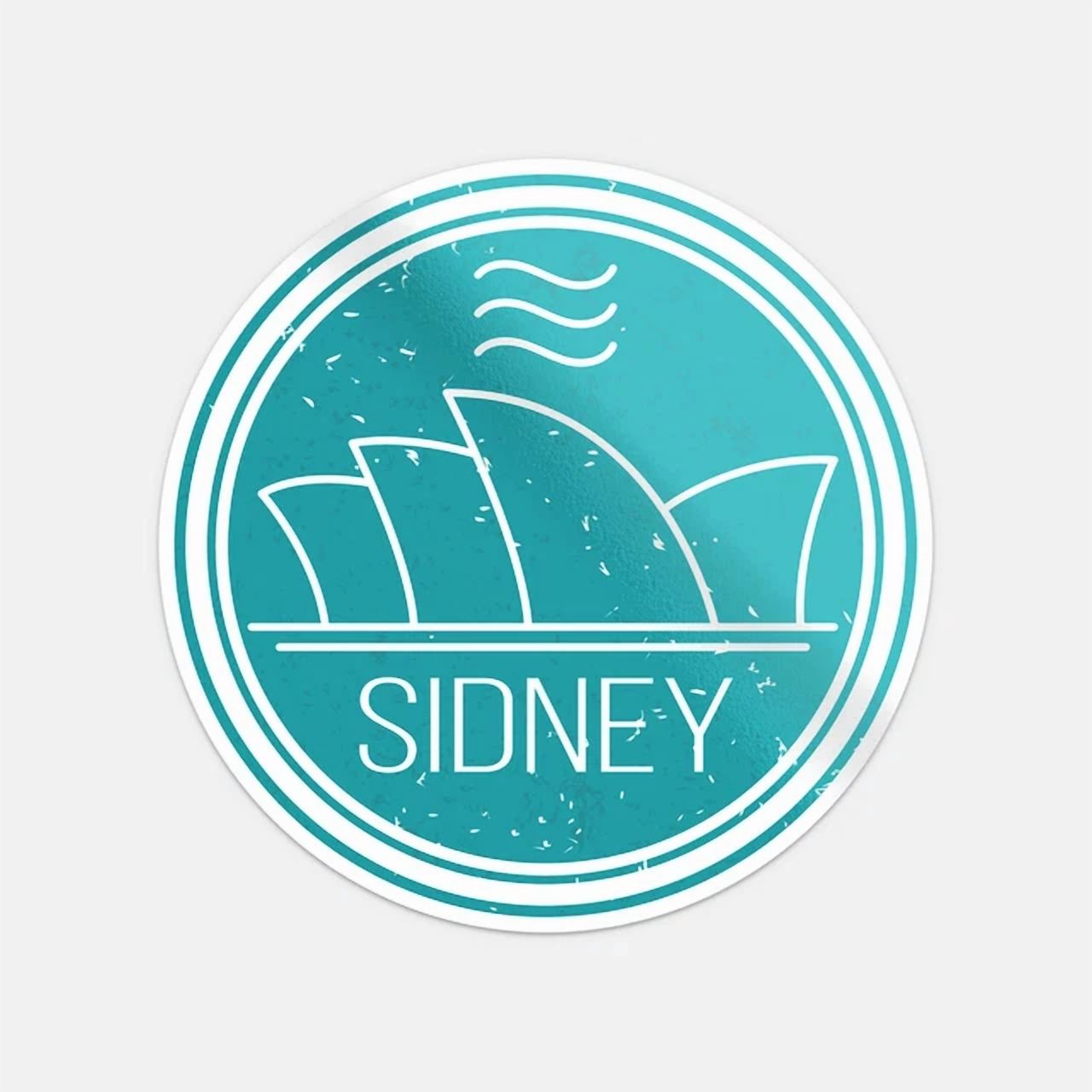 DOPASTICKER Sidney City Australia Grunge Travel Car Sticker Phone Water ...