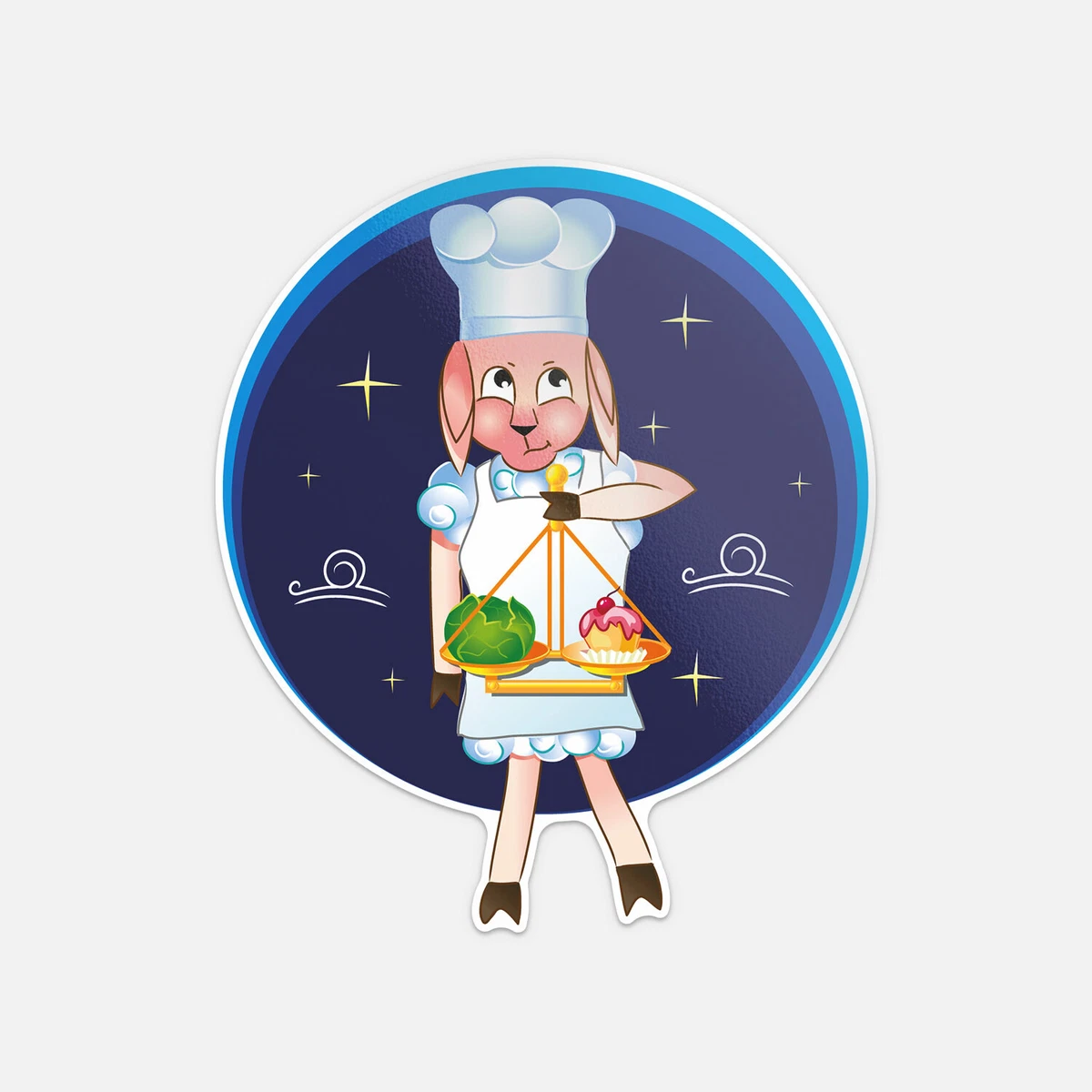 DOPASTICKER Sign Of The Zodiac Libra With Lamb Sticker Decal Phone ...