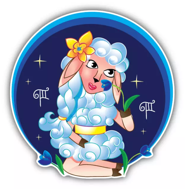 DOPASTICKER Sign Of The Zodiac Virgin With Ship Car Sticker Decal Phone ...