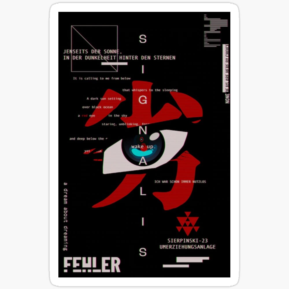 DOPASTICKER Signalis Retro Sci-Fi Horror Glossy Sticker Phone Decal ...