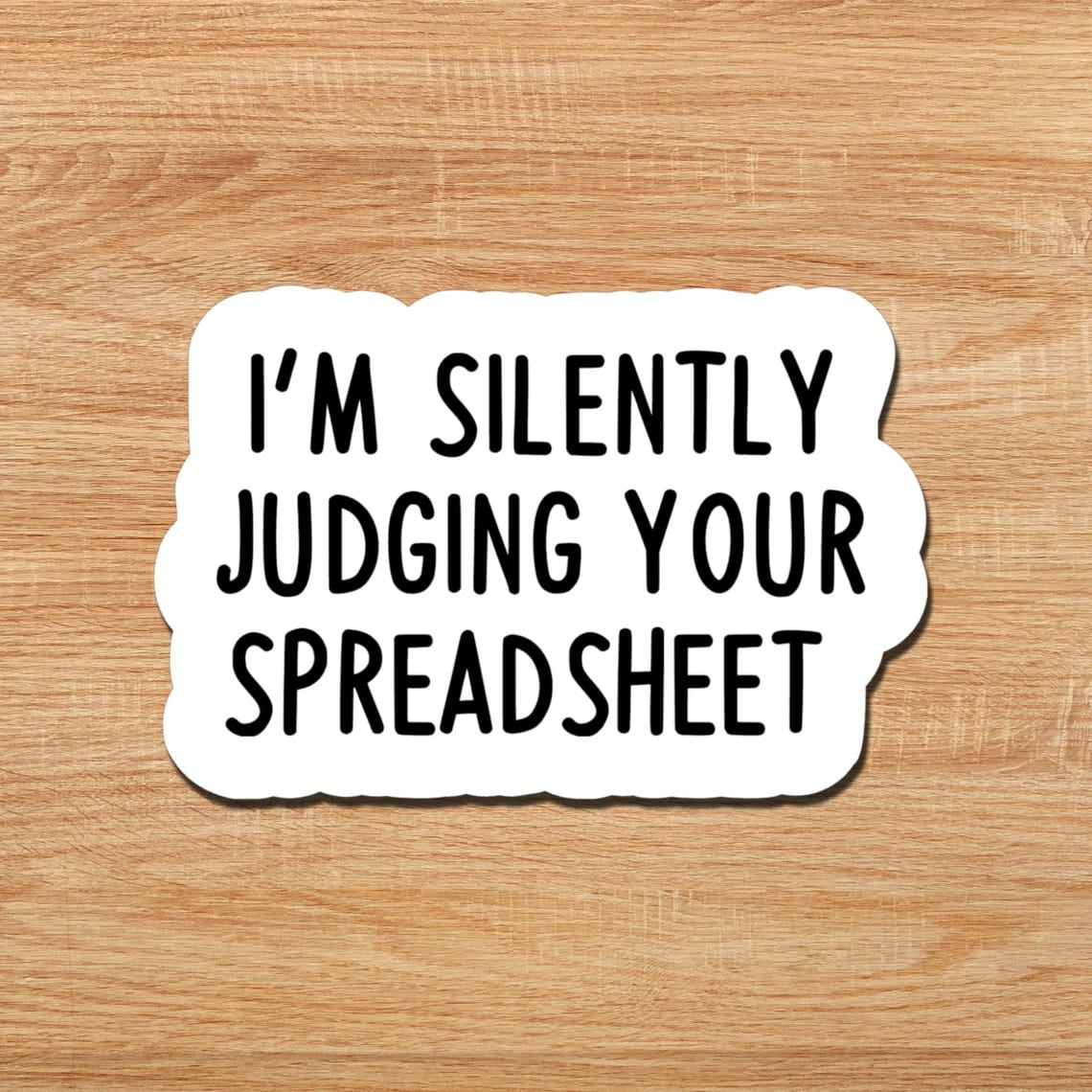 DOPASTICKER Silently Judging Your Spreadsheet Sticker, Work Sticker ...