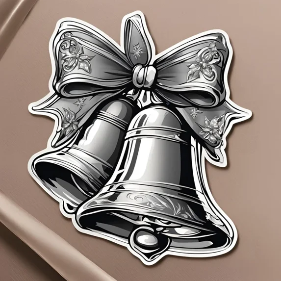 DOPASTICKER Silver Bells Sticker Phone Decal Water Bottle Stickers ...