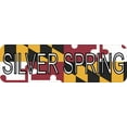 DOPASTICKER Silver Spring Maryland Sticker State Flag Sticker Car Flags ...