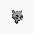 DOPASTICKER Silver Winking Cat Sticker, Phone Sticker Car Stickers ...