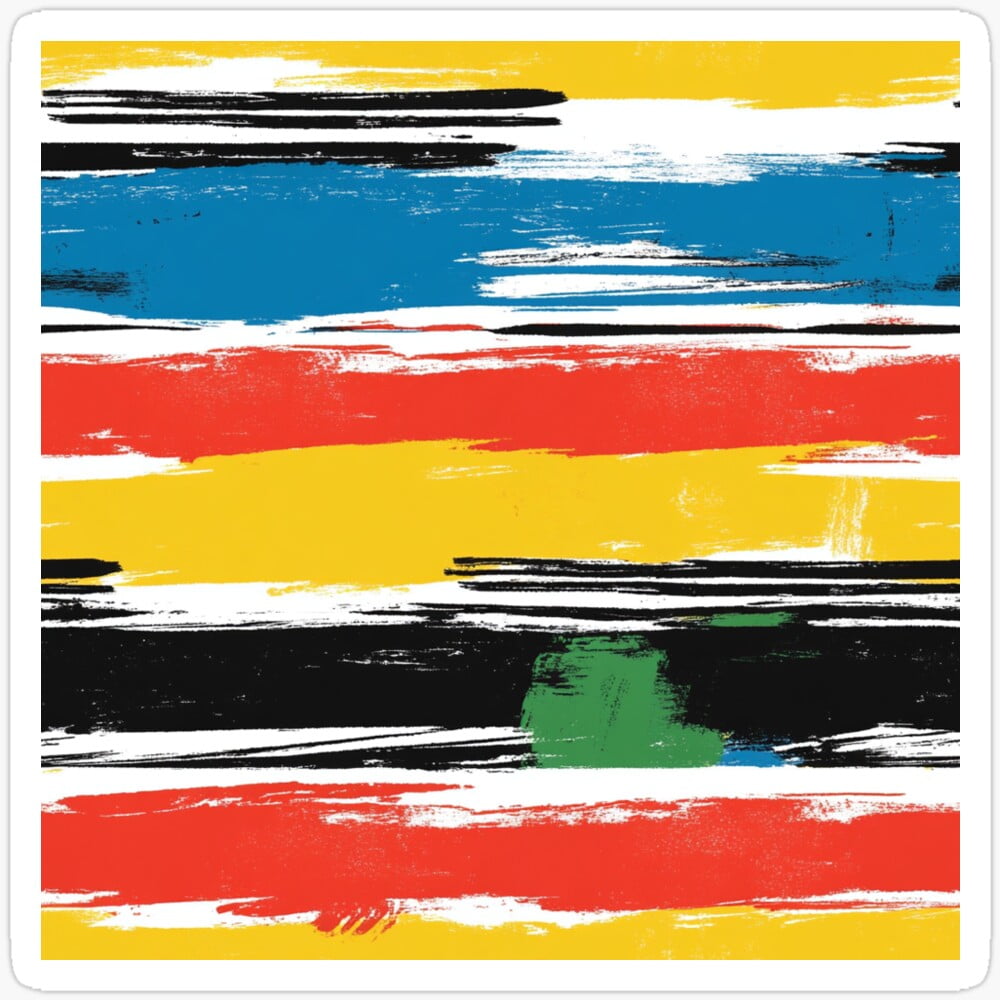 DOPASTICKER Simplicity Of Primary Colors Sticker Phone Sticker, Latop Sticker, Lover Gift ...