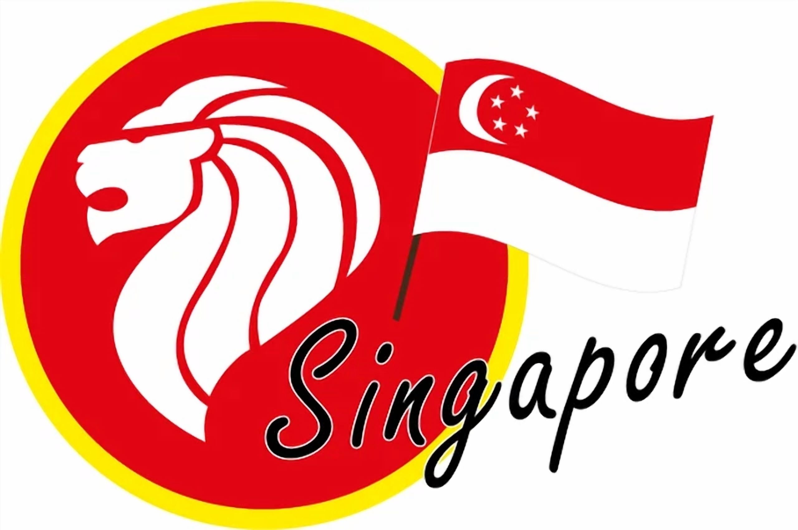 DOPASTICKER Singapore Asia Travel Flag Sticker Decal Phone Decal Water ...