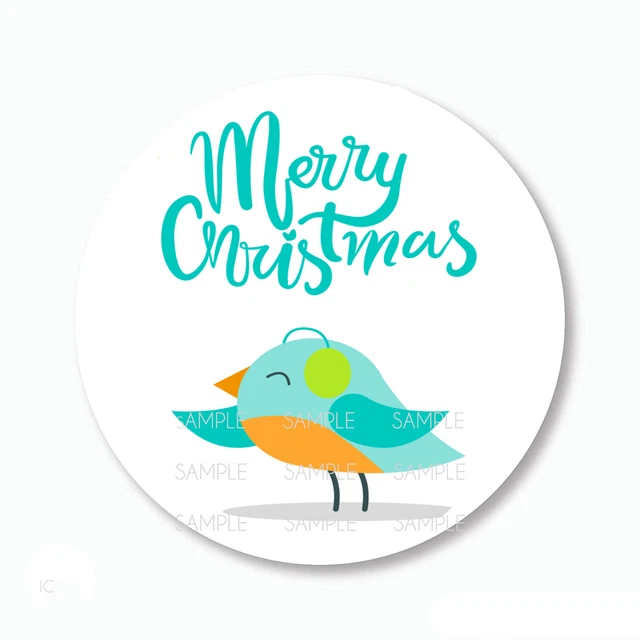 DOPASTICKER Singing Bird Merry Chri.Stm.As Scrapbook Stickers Phone ...