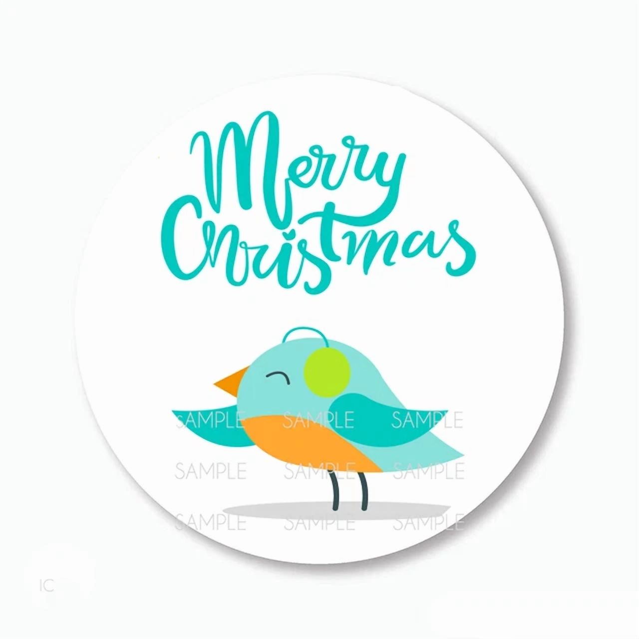 DOPASTICKER Singing Bird Merry Chri.Stm.As Scrapbook Stickers Phone ...
