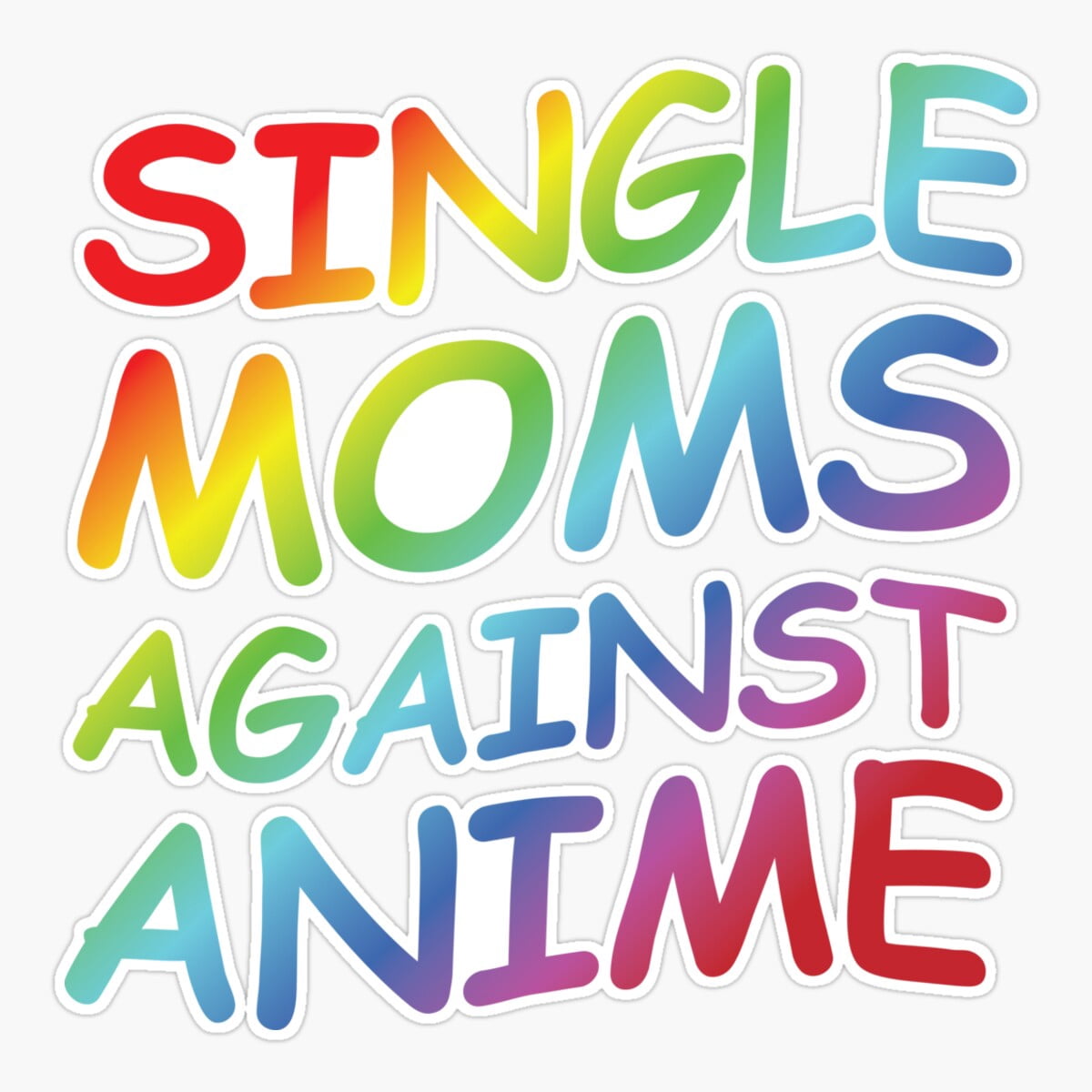 DOPASTICKER Single Moms Against Sticker, Phone Sticker Car Stickers ...