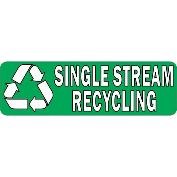 DOPASTICKER Single Stream Recycling Sticker Phone Sticker, Latop ...