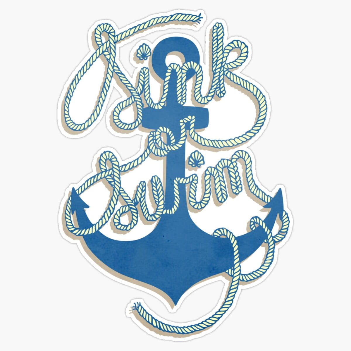 DOPASTICKER Sink Or Swim Sticker, Phone Sticker Car Stickers, Birthday ...