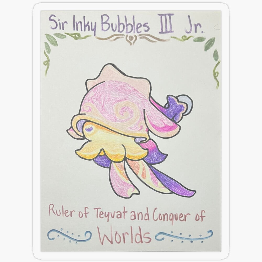 DOPASTICKER Sir Inky Bubbles Iii Jr Transparent Sticker Phone Decal ...