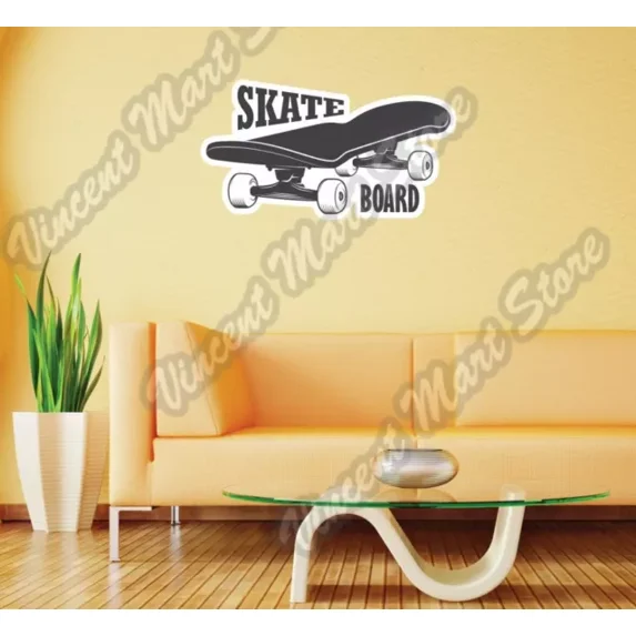 DOPASTICKER Skateboard Deck Skateboarding Extreme Wall Sticker Room ...