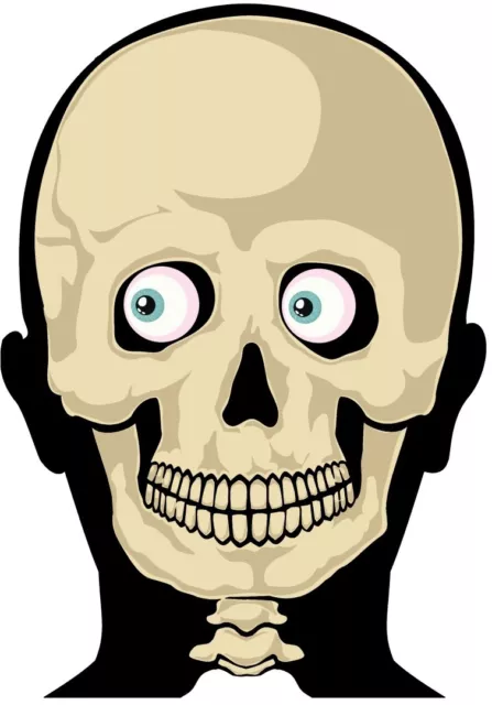 DOPASTICKER Skeleton Face Sticker Lunch Box Hard Hat Sticker Phone ...