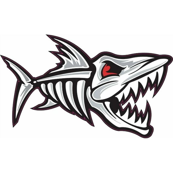 DOPASTICKER Skeleton Fish Sticker Phone Sticker, Latop Sticker, Lover ...