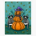 DOPASTICKER Skellie Cats And The Pumpkin Witc.H Sticker Phone Decal ...