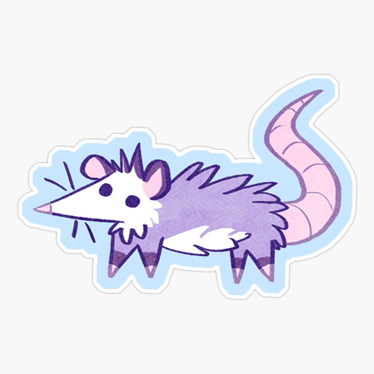 DOPASTICKER Sketchy Possum Sticker, Phone Sticker Car Stickers ...