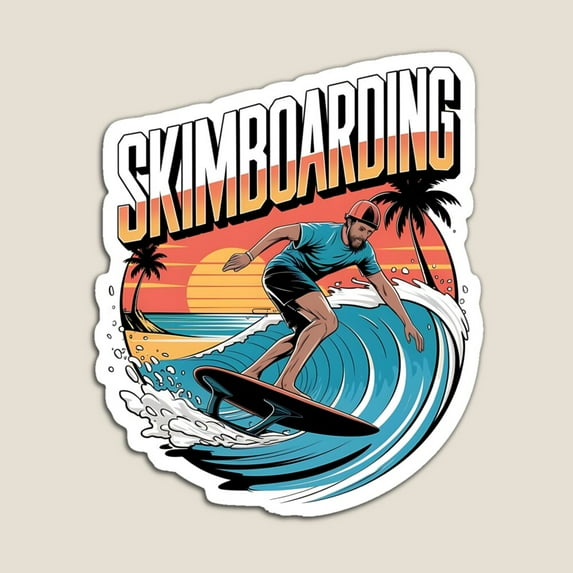 DOPASTICKER Skimboarding - Surfing Usa - Ocean Surfing - Extreme ...