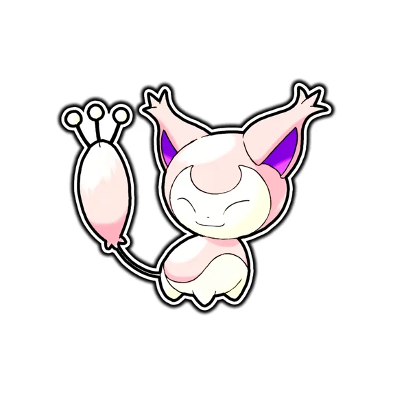 DOPASTICKER Skitty Sticker Decal Phone Decal Water Bottle Stickers ...