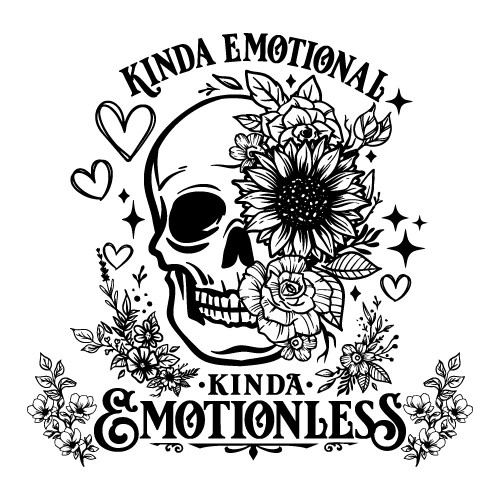 DOPASTICKER Skull Sticker Snarky Skeleton Kinda Emotional Kinda ...
