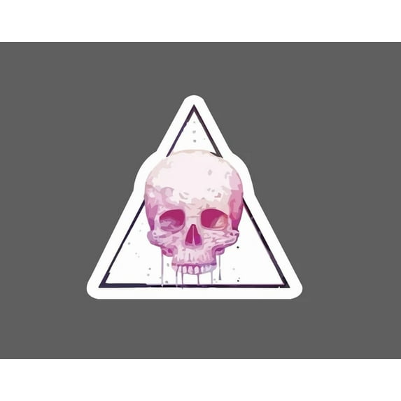 DOPASTICKER Skull Sticker Triangle Life Colorful Art Sticker Phone ...