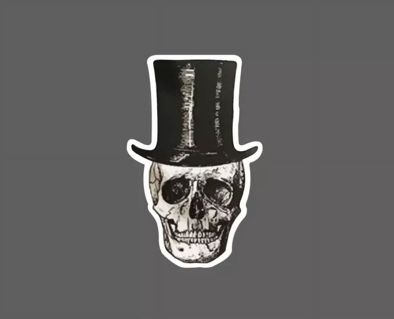 DOPASTICKER Skull Top Hat Sticker Dead Sticker Phone Sticker, Latop ...