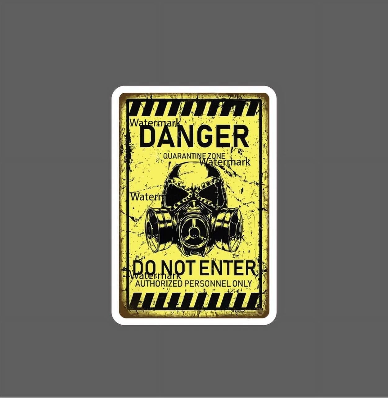 DOPASTICKER Skulls Danger Sticker Do Not Enter Retro Sticker Phone ...