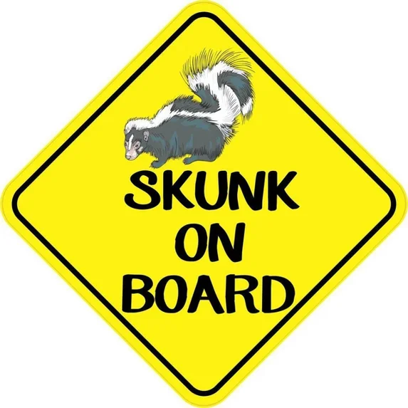 DOPASTICKER Skunk On Board Sticker Phone Sticker, Latop Sticker, Lover ...