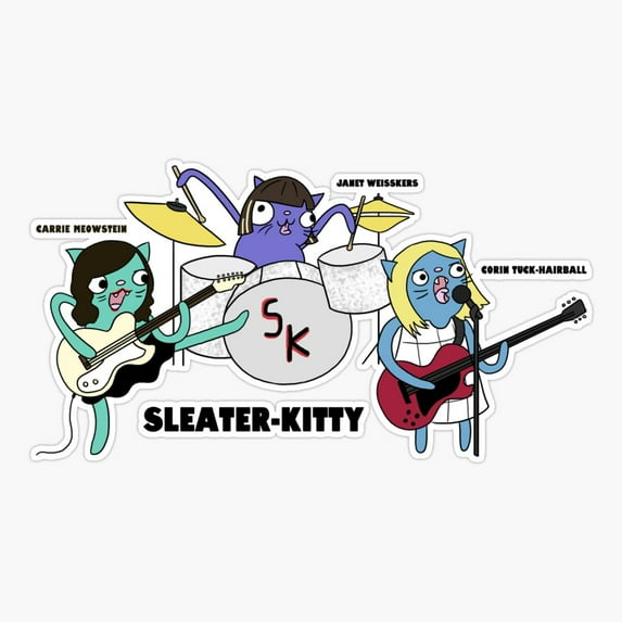 DOPASTICKER Sleater-Kitty Sticker, Phone Sticker Water Bottle Sticker ...